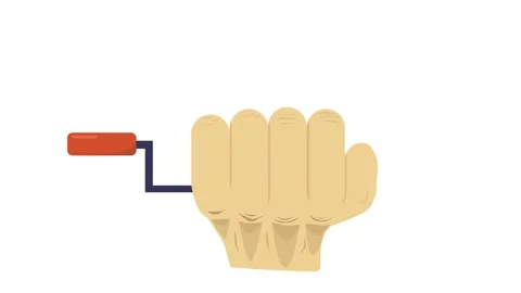 a fist with the middle finger that is sh... | Stock Video | Pond5