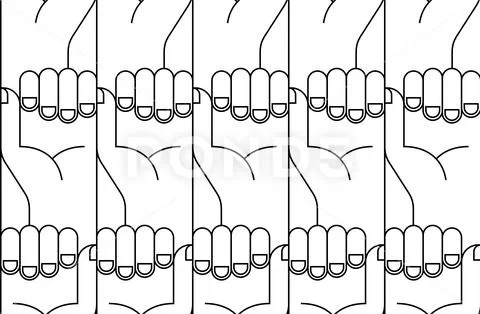 Fist pattern seamless. Symbol of freedom and struggle background ~ Clip ...