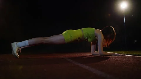 fitness trainer shows exercise lifting t... | Stock Video | Pond5