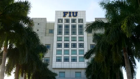 FIU sign at Green Library building, univ... | Stock Video | Pond5