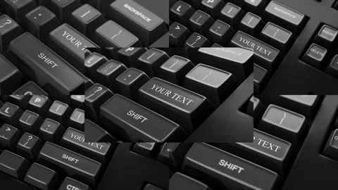 Five animations of pressing the Enter key. ~ After Effects #307499643