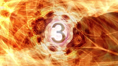 Five second Countdown orange red fire fl... | Stock Video | Pond5