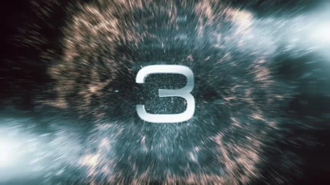 Five seconds Countdown with abstract blu... | Stock Video | Pond5