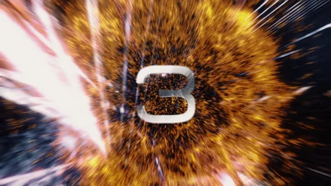 Five seconds Countdown Timer with digita... | Stock Video | Pond5