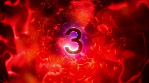 Five seconds Countdown Timer with red pl... | Stock Video | Pond5