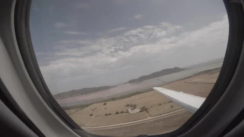 Fixed shot filming outside the window of... | Stock Video | Pond5