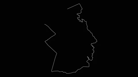 Flacq district map of Mauritius outline ... | Stock Video | Pond5