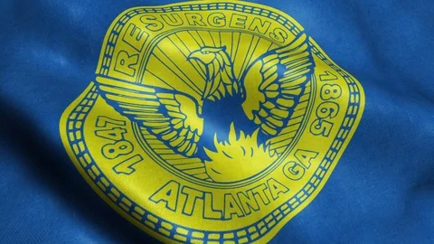 Flag of Atlanta USA City Seamless Loopin... | Stock Video | Pond5