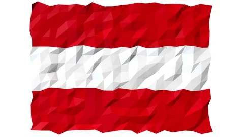 Flag of Austria 3D Wallpaper Animation | Stock Video | Pond5