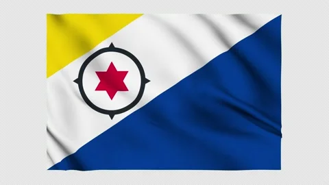 Flag of Bonaire waving isolated by the a... | Stock Video | Pond5