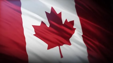 Flag of Canada, full screen, high resolu... | Stock Video | Pond5