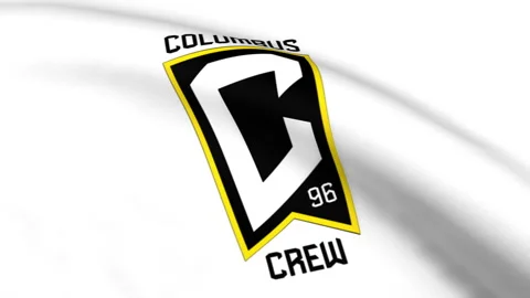 Flag with Columbus Crew Logo Loop | Stock Video | Pond5