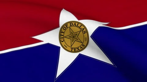 Flag of Dallas City Loop | Stock Video | Pond5