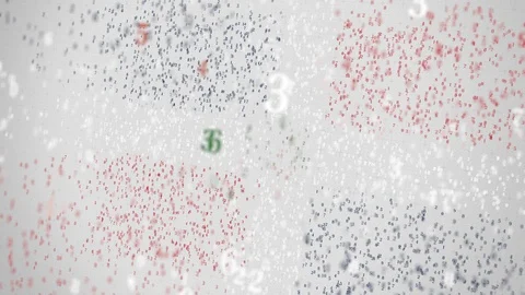 Flag of the DOMINICAN REPUBLIC being com... | Stock Video | Pond5