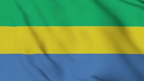 Flag of Gabon – 4K Seamless Loop of th... | Stock Video | Pond5