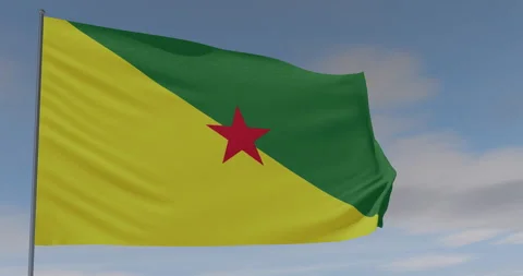 flag Guiana patriotism national freedom,... | Stock Video | Pond5