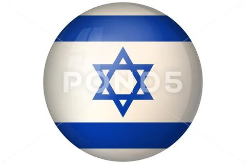 Flag of Israel. Israeli national symbol in official colors. Template ...