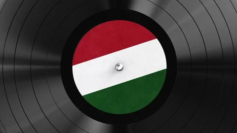 Flag of Italy label vinyl record looping... | Stock Video | Pond5