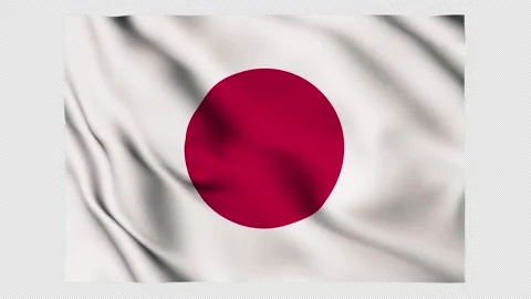 Flag of Japan waving isolated by the alp... | Stock Video | Pond5