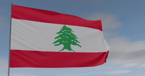 flag Lebanon patriotism national freedom... | Stock Video | Pond5