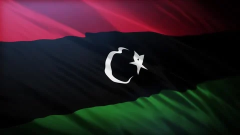 Flag of Libya, full screen in 4K high re... | Stock Video | Pond5