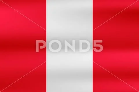 Flag of Peru. Peruvian national symbol in official colors. Template ...