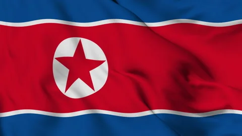 Flag of Pyongyang gently waving in the w... | Stock Video | Pond5