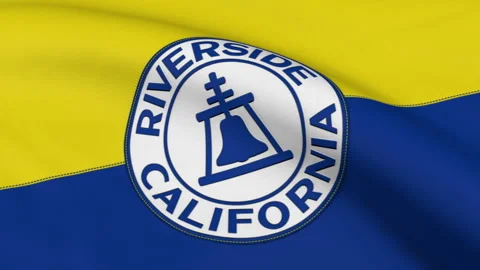 Flag of Riverside City, California Loop | Stock Video | Pond5
