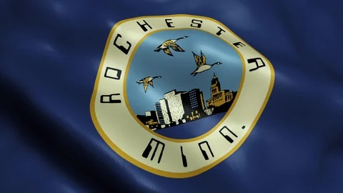 Flag of Rochester USA City Seamless Loop... | Stock Video | Pond5