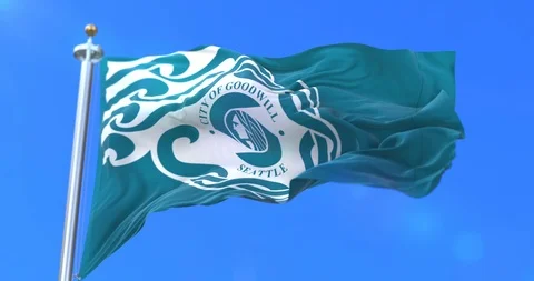 Flag of Seattle city, city of United Sta... | Stock Video | Pond5