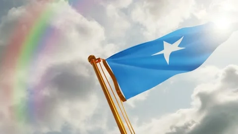 Flag of Somalia Waving, Realistic Animat... | Stock Video | Pond5