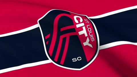 Flag with St. Louis City SC Logo Loop | Stock Video | Pond5