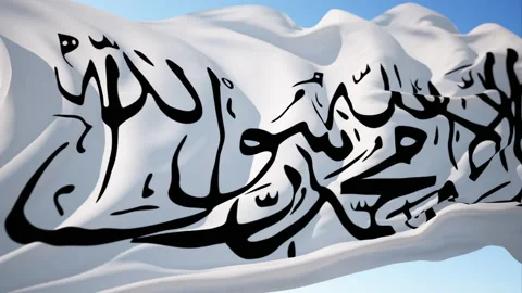 Flag of Taliban waving in wind. Realisti... | Stock Video | Pond5