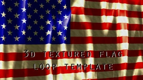 Flag Template 3d HD Loop ~ After Effects Project #12499262