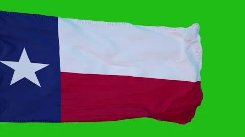 Flag of Texas on Green Screen. Perfect f... | Stock Video | Pond5
