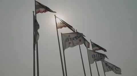 Exhibition Flags Stock Videos – Royalty-Free HD & 4K Videos