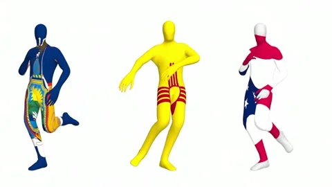 Flags of the states of the USA. Dance dr... | Stock Video | Pond5