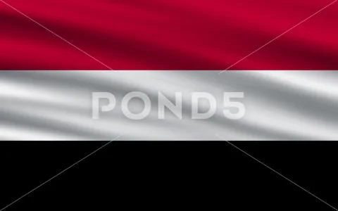 Flags of world countries wavy fabric texture Illustration #265833748
