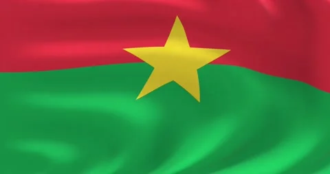 Flags of the world - flag of Burkina Fas... | Stock Video | Pond5