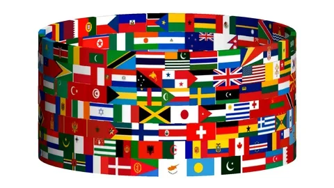 World Flags Animation Stock Video Footage | Royalty Free World Flags ...