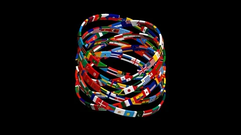 World Flags Animation Stock Video Footage | Royalty Free World Flags ...