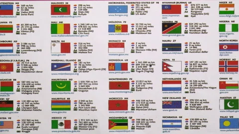 Flags of the Worlds According to the Alp... | Stock Video | Pond5