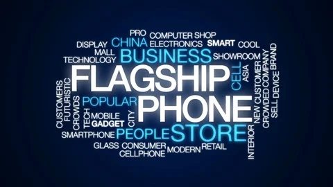 Flagship phone animated word cloud, text... | Stock Video | Pond5