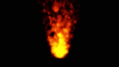Flame burning animation motion graphics | Stock Video | Pond5