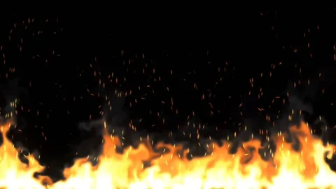 Flame of fire appearing at the bottom of... | Stock Video | Pond5