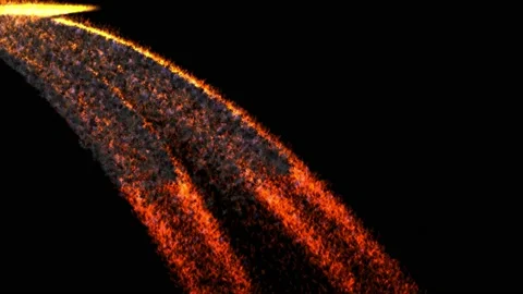 Flame Fire CG Particle Animation Motion ... | Stock Video | Pond5