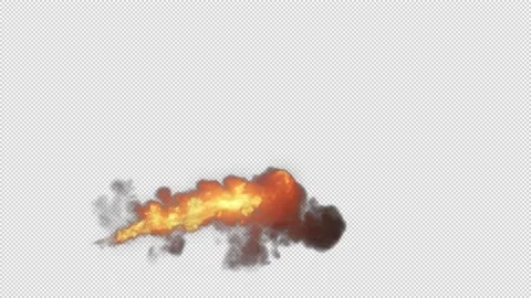 Flame Thrower with Fire and Smoke on Alp... | Stock Video | Pond5