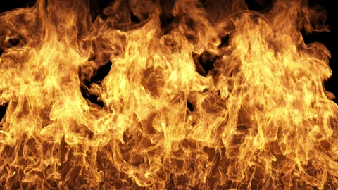 Flame Wall Background 4K Loop | Stock Video | Pond5