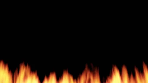 Flame wall at the bottom on a black back... | Stock Video | Pond5