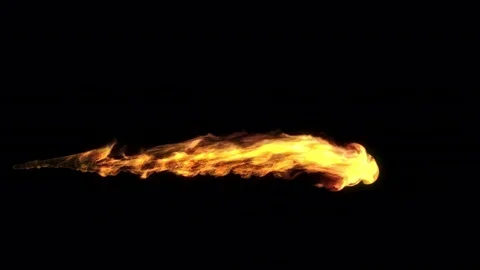 Flamethrower flame animation short burst | Stock Video | Pond5